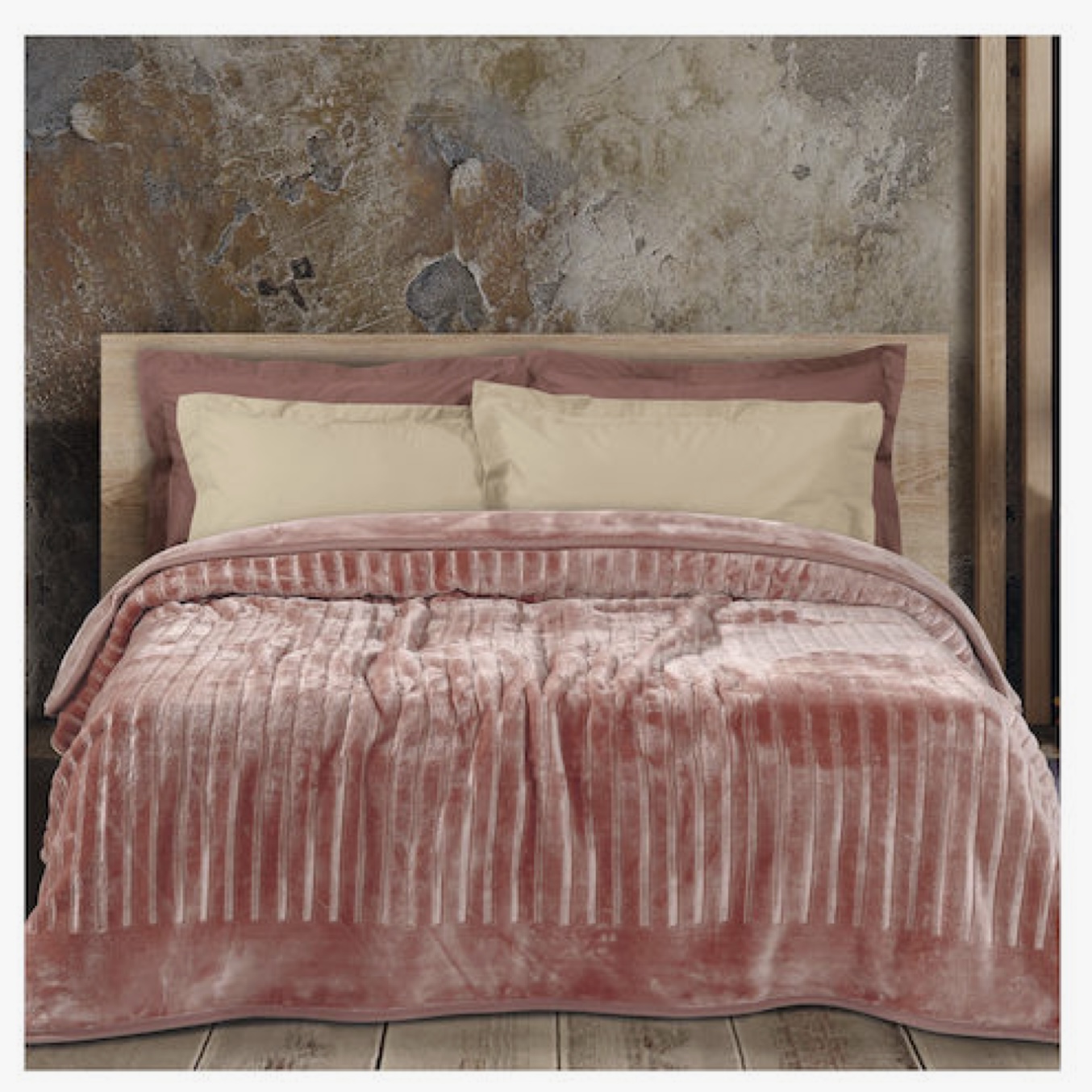 ΚΟΥΒΕΡΤΑ VELOUR 0479 NUDE 220X240 ΥΠ/ΛΗ DAS HOME – Sokorelis Home